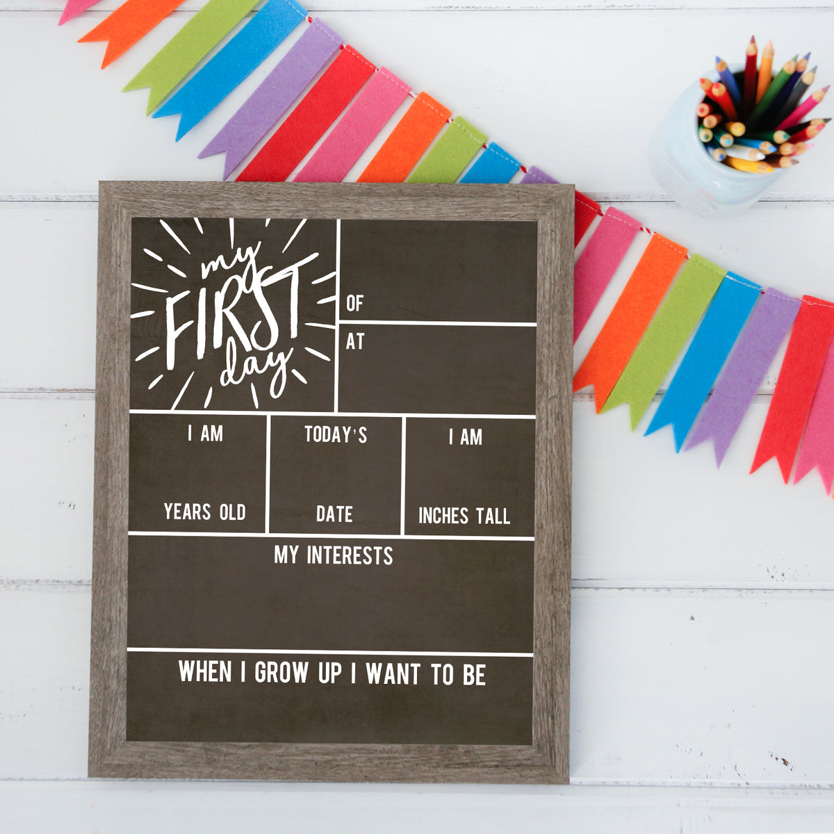Additional Insert: First Day of School - Firework – Autumn Blue Design